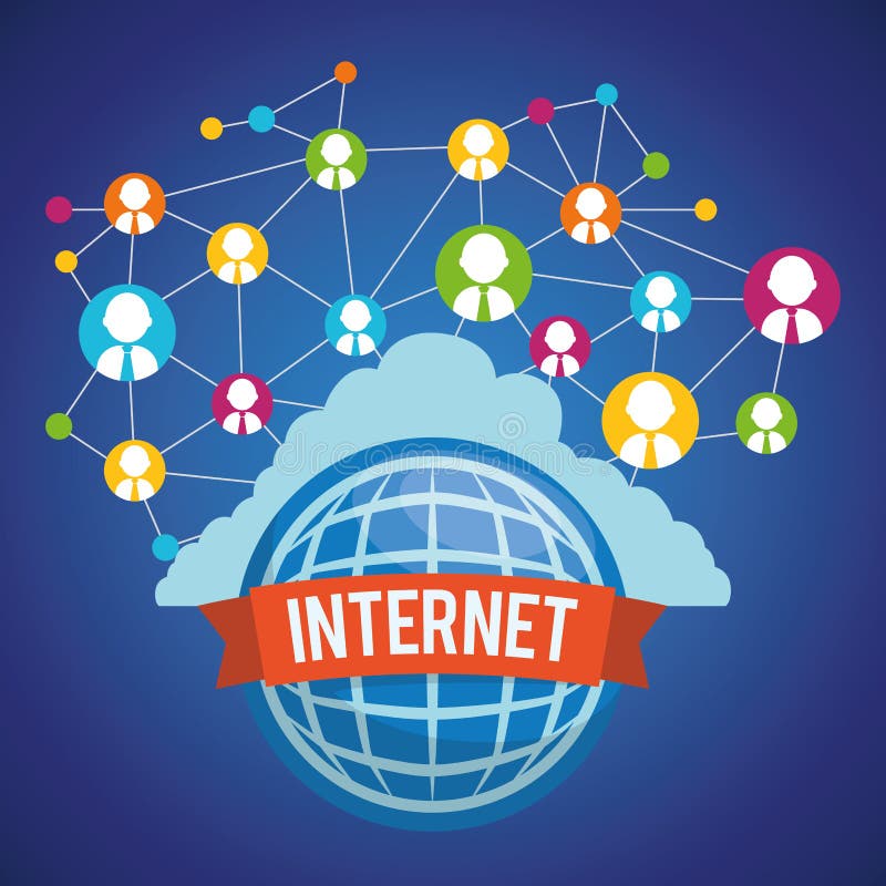 Internet, design stock vector. Illustration of network - 59043937