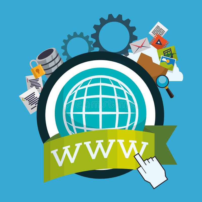 Internet, design stock vector. Illustration of online - 59043906