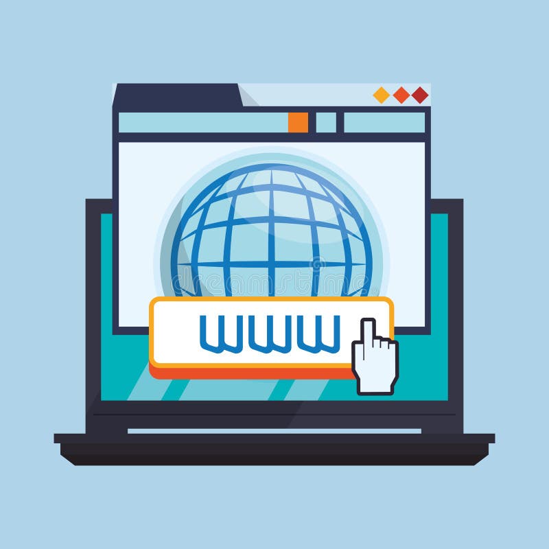 Internet, design stock vector. Illustration of online - 59043906