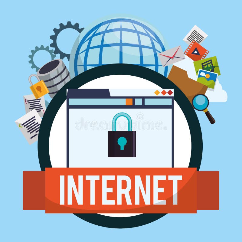 Internet, design stock vector. Illustration of design - 59044577