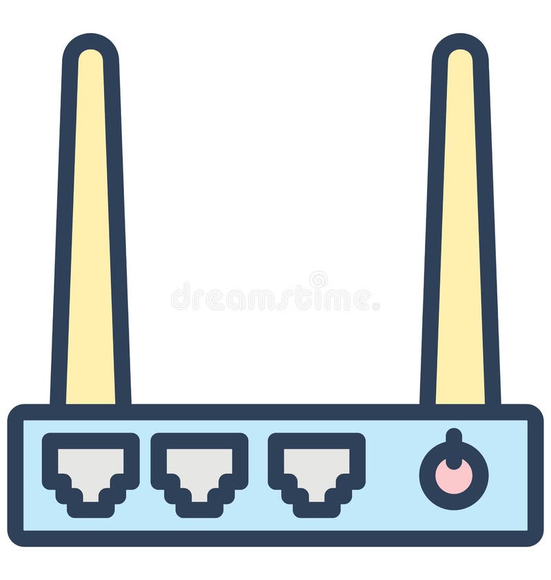Internet Device, Internet Modem Isolated Vector Icon that Can Be Easily ...