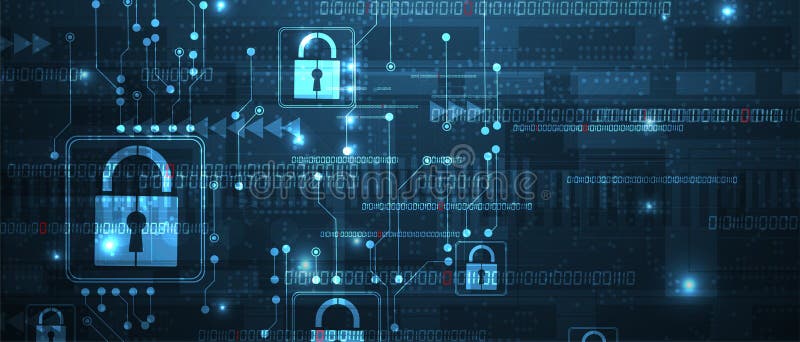 Internet Digital Security Technology Concept For Business Background ...