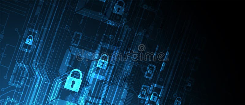 Internet Digital Security Technology Concept for Business Background ...
