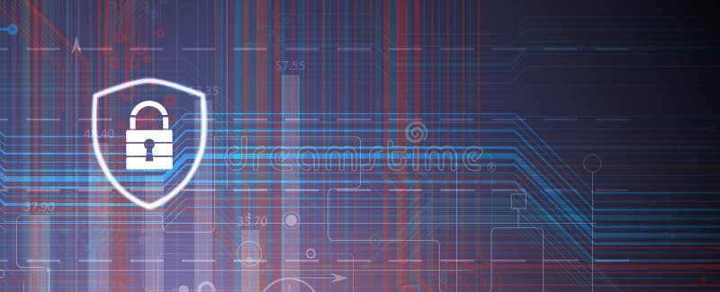 Internet Digital Security Technology Concept for Business Background ...