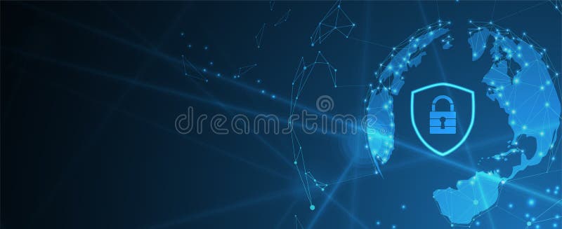 Internet Digital Security Technology Concept for Business Background ...