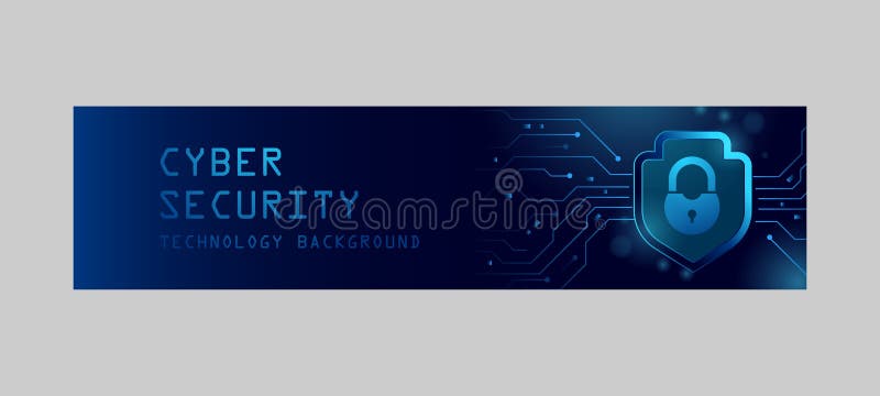 Internet Digital Security Technology Horizontal Banner Template ...