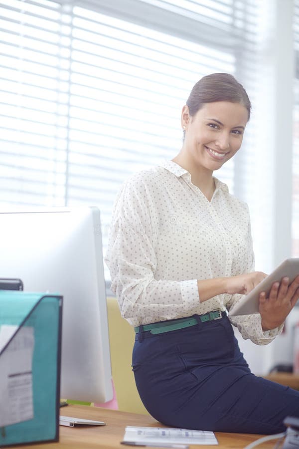 Internet, Documents, Spreadsheets...this Tablet Has it All Stock Photo ...