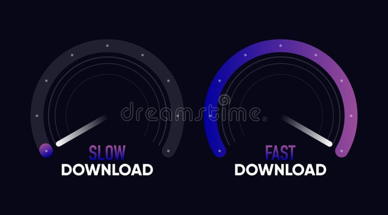 Internet Download Speed Test Gauge. Internet Speed Test Software and ...