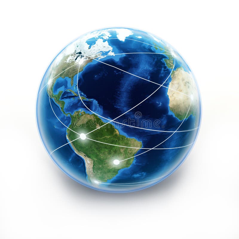 Internet Earth globe stock illustration. Illustration of light - 28736990