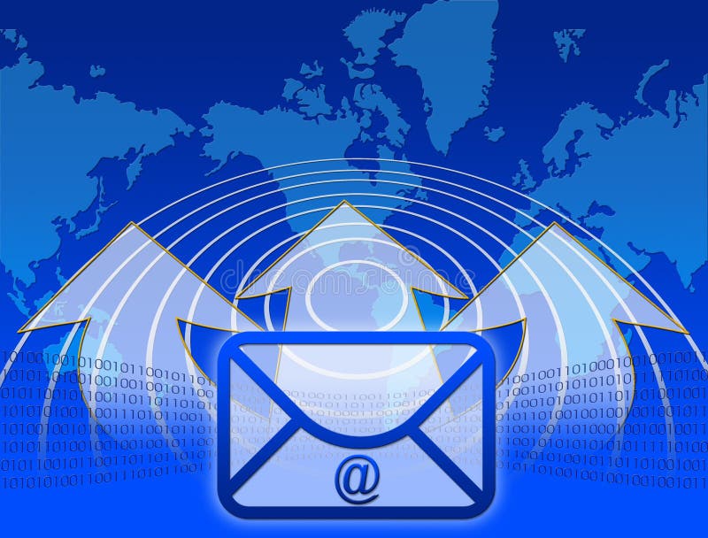 Internet and email stock illustration. Illustration of abstract - 5680188