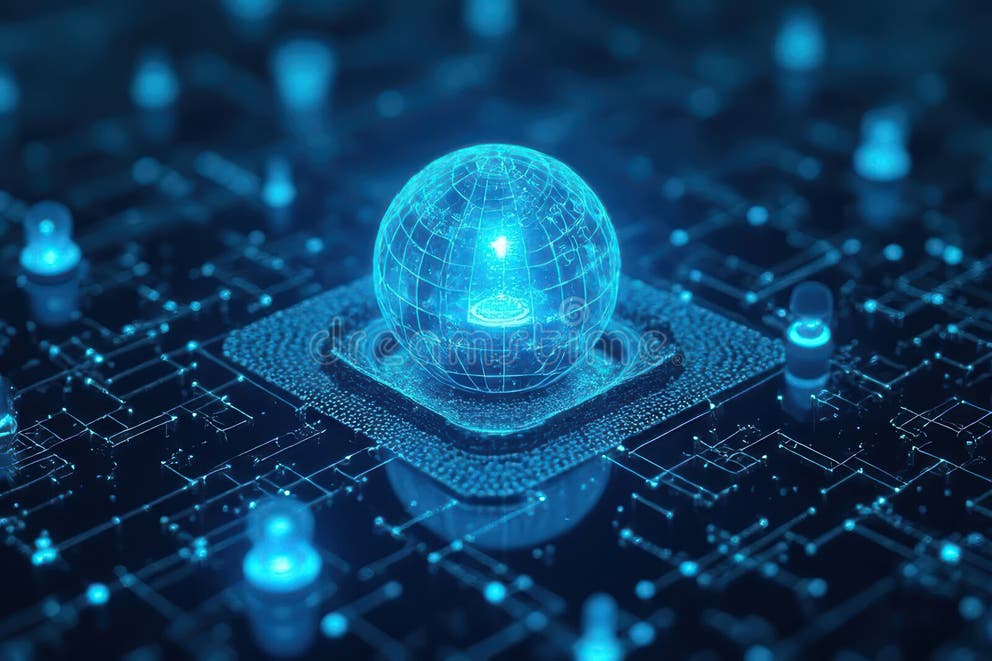 Internet Equality Discussion Via Technology Stock Illustration ...