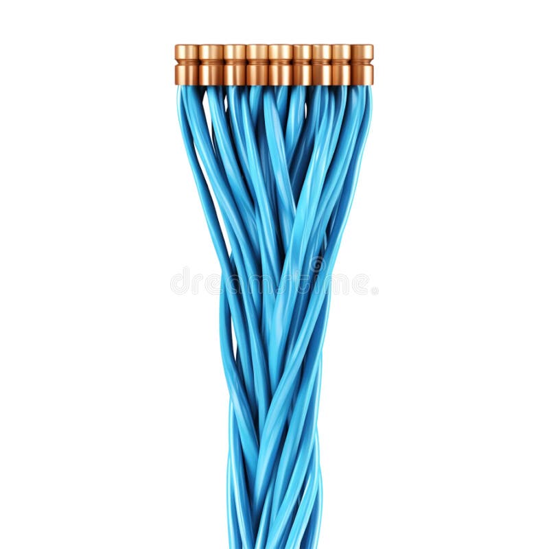 Internet Ethernet Cable on Transparent Background - Ai Generated Stock ...