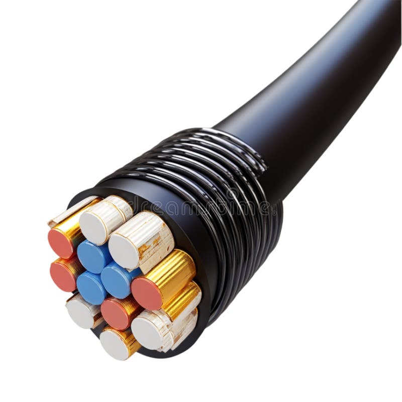 Internet Ethernet Cable on Transparent Background - Ai Generated Stock ...