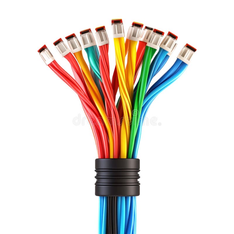 Internet Ethernet Cable on Transparent Background - Ai Generated Stock ...