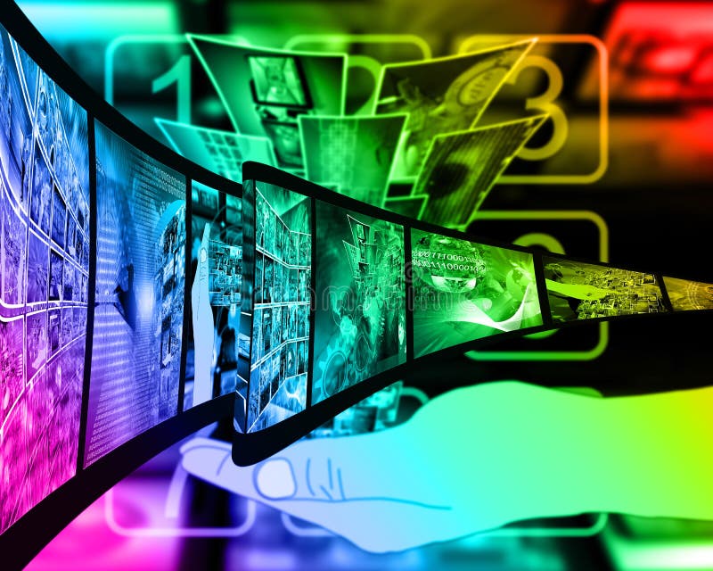 Internet film stock illustration. Illustration of digi - 38501547
