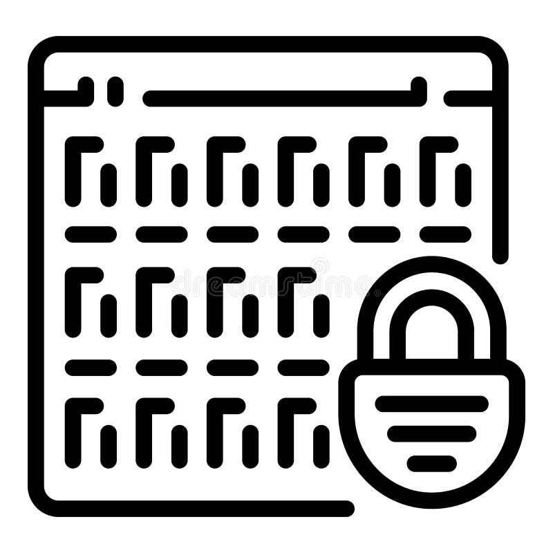 Internet Fraud Icon Outline Vector. Cyber Crime Stock Vector ...