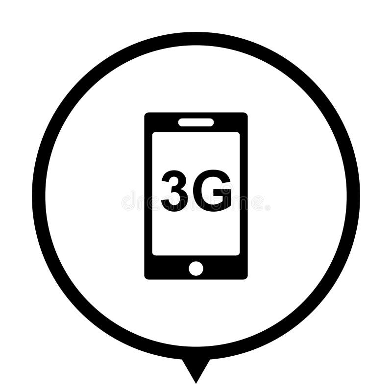 Internet 3g Icon for Web Design Stock Vector - Illustration of design ...