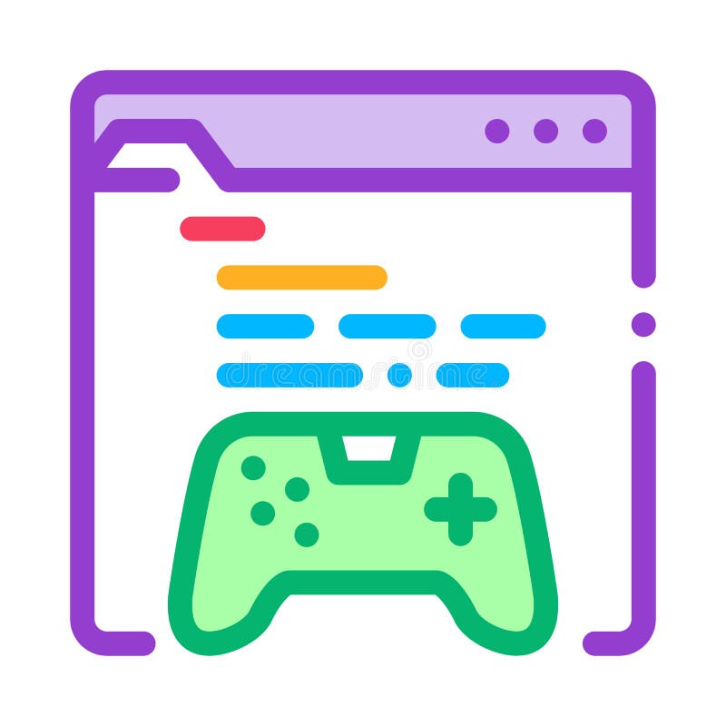 Internet Game Icon Vector Outline Illustration Stock Vector ...