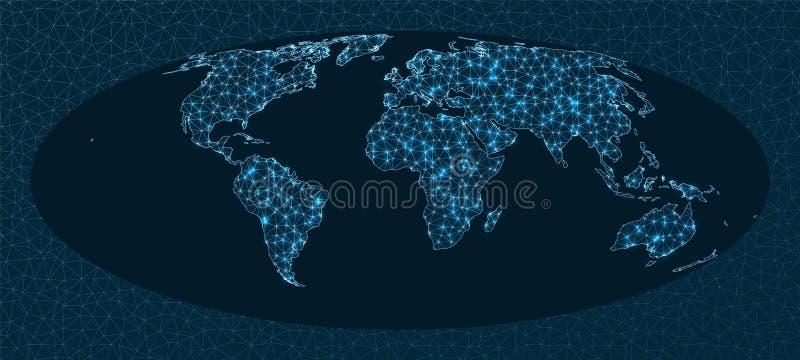 Internet and Global Connections Map. Stock Vector - Illustration of ... Internet and Global Connections Map. Stock Vector - Illustration of ...