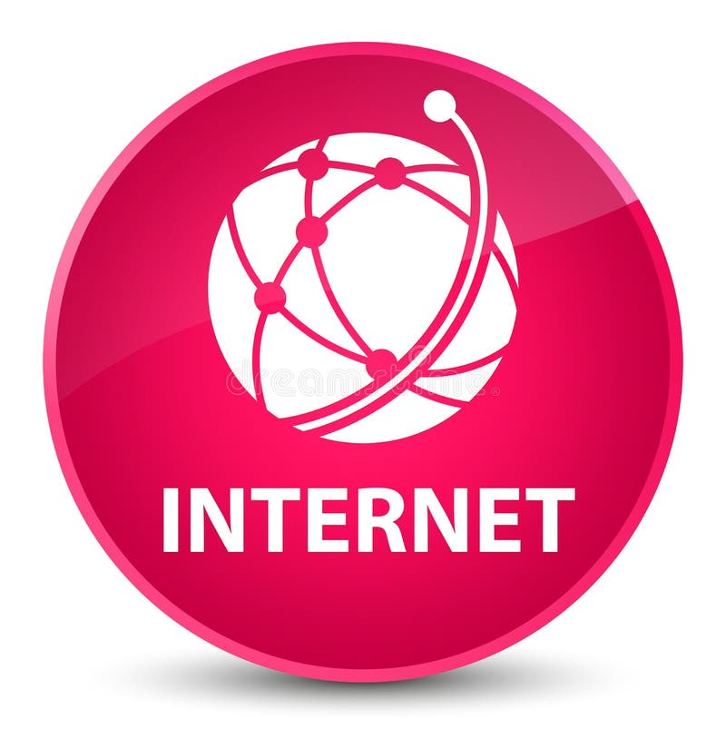 Internet (global Network Icon) Special Soft Green Round Button Stock ...