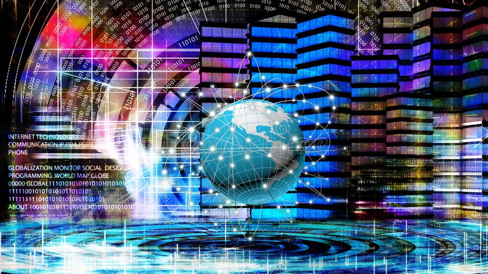 Internet.Globalization Connection Technology Stock Image - Image of ...