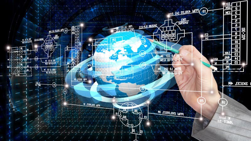 Internet.Globalization Connection Technology Stock Image - Image of ...