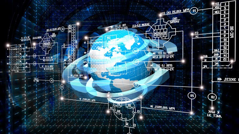 Internet.Globalization Connection Technology Stock Image - Image of ...