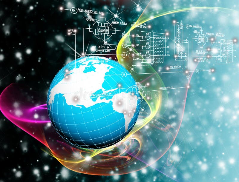 Internet.Globalization Connection Technology Stock Image - Image of ...