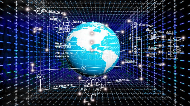 Internet.Globalization Connection Technology Stock Image - Image of ...