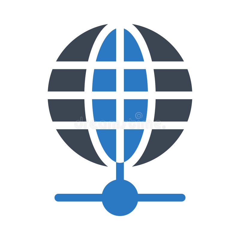 Internet Glyph Colour Vector Icon Stock Vector - Illustration of ...