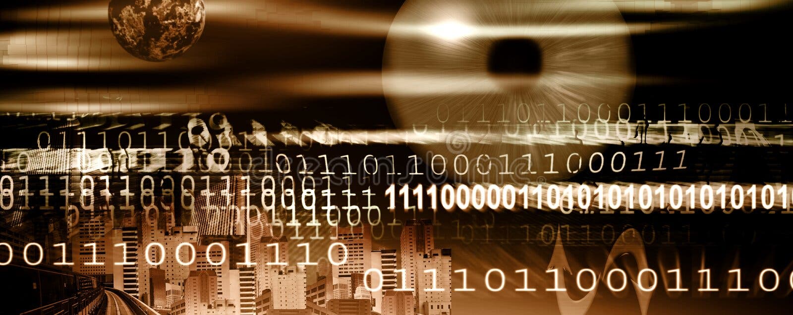 Binary World map stock illustration. Illustration of space - 15631305