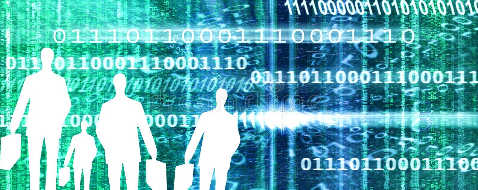 Binary header stock illustration. Illustration of computer - 1566238