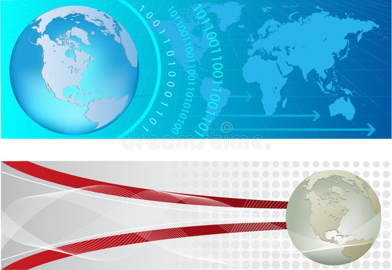 Internet headers stock vector. Illustration of glow, modern - 24661691