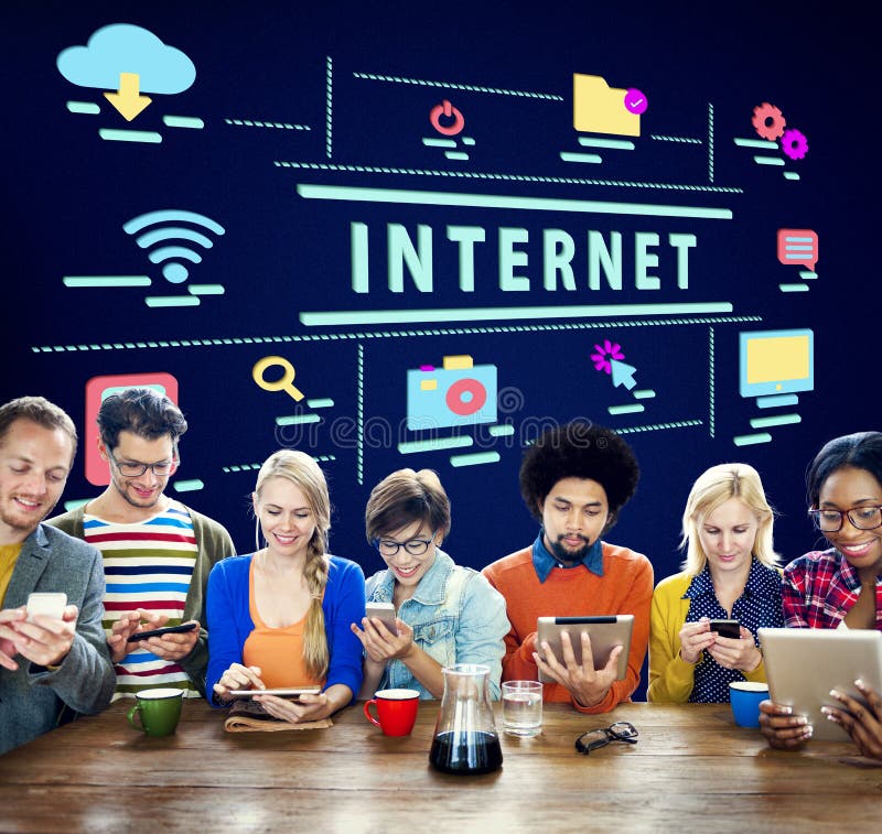 Internet High-Tech Digital Icon Graphic Concept Stock Photo - Image of ...