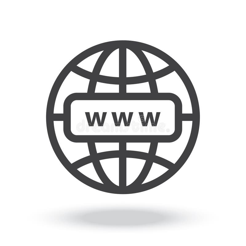 Internet http address icon stock vector. Illustration of element ...
