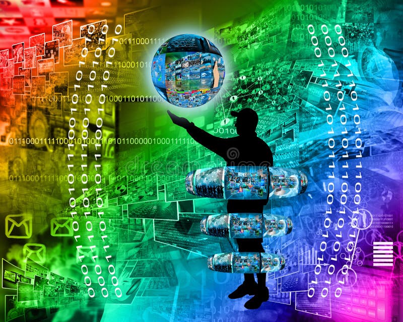 Internet and humanity stock image. Image of information - 37229673