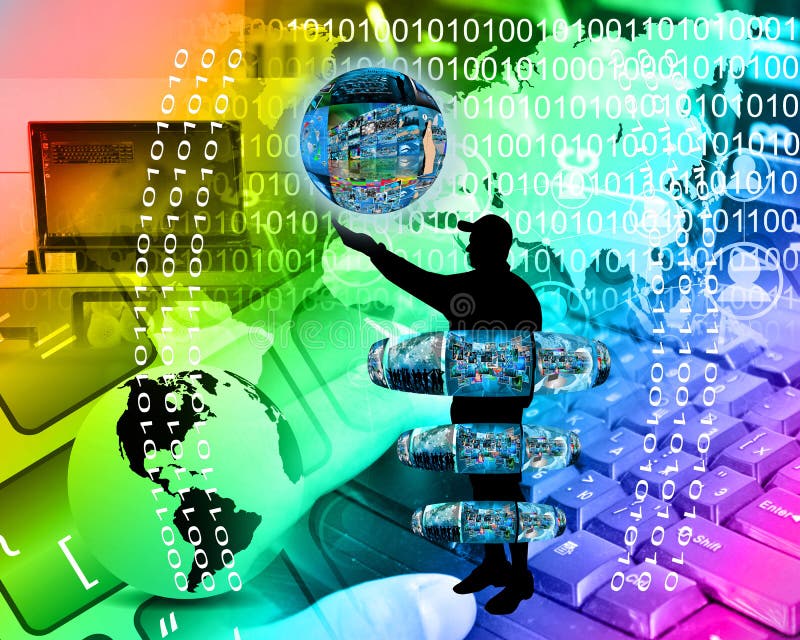 Internet and humanity stock photo. Image of information - 37229302