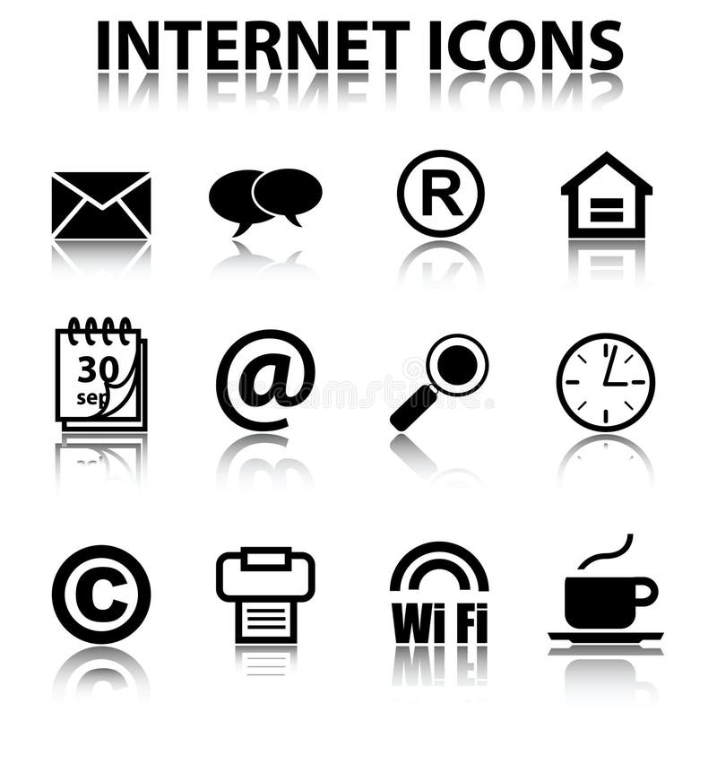 Website Icons Vector Set stock vector. Illustration of home - 30894494