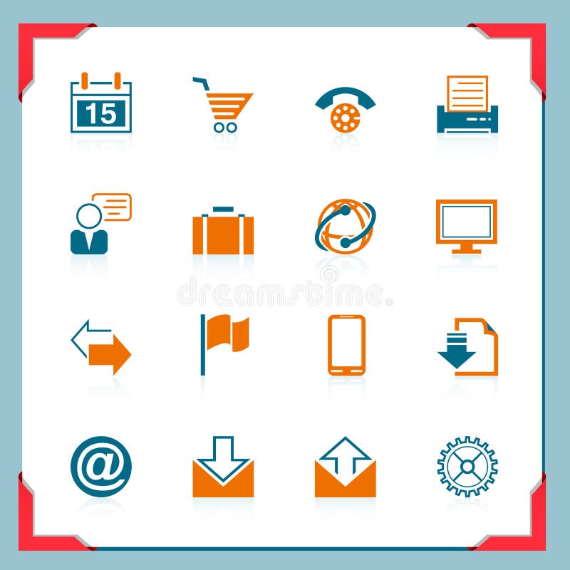 WEb Icons | in a Frame Series Stock Vector - Illustration of letter ...