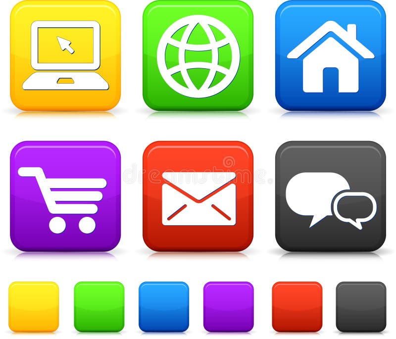 Glossy buttons. editorial photo. Illustration of button - 6688831