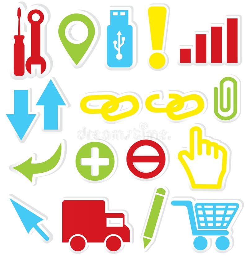 Internet icons wrench stock vector. Illustration of unlink - 35521448