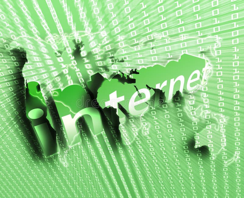 Internet world stock illustration. Illustration of internet - 96101
