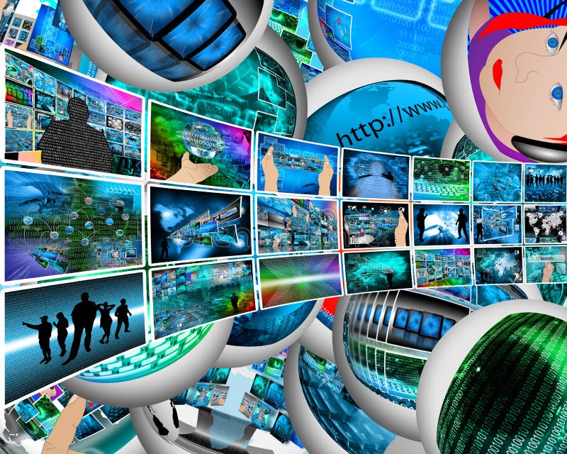 Internet images stock illustration. Illustration of hand - 37764225