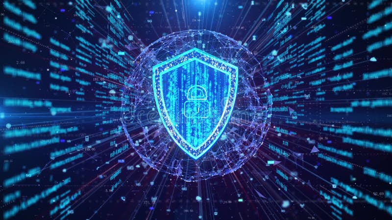 Internet Information Data Protection Network Security Background Stock ...