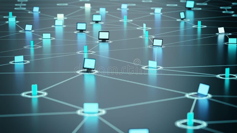 Internet Information Technology Concept Stock Illustration ...