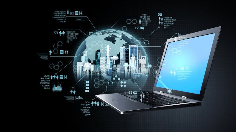 Information Technology & Networking Concept Stock Illustration ...