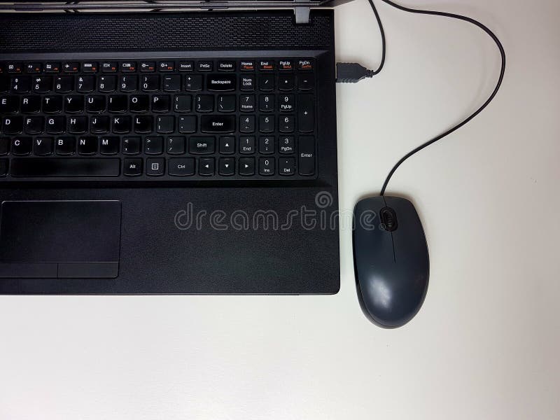 Internet Keyboard Fingerboard Whitebackground Working Stock Photo ...