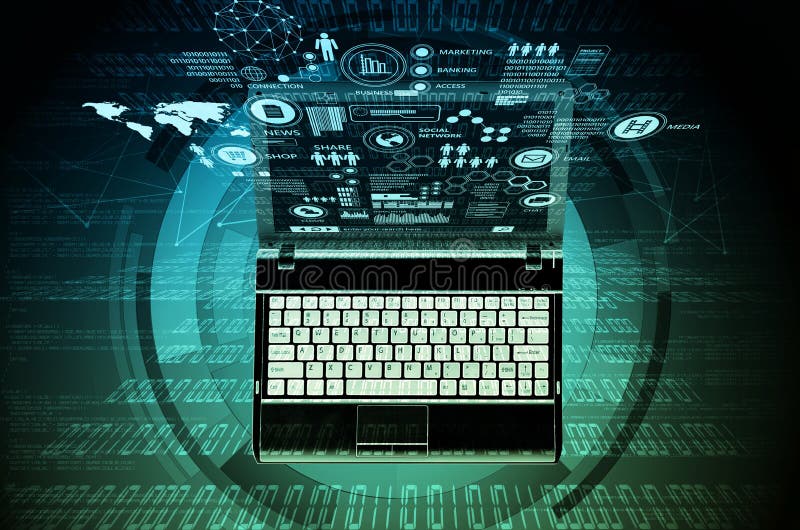 Internet laptop stock photo. Image of graphic, screen - 87502852