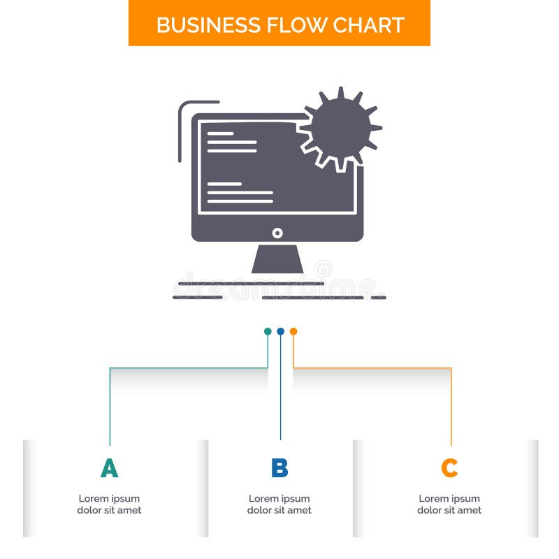Internet, Layout, Page, Site, Static Business Flow Chart Design with 3 ...