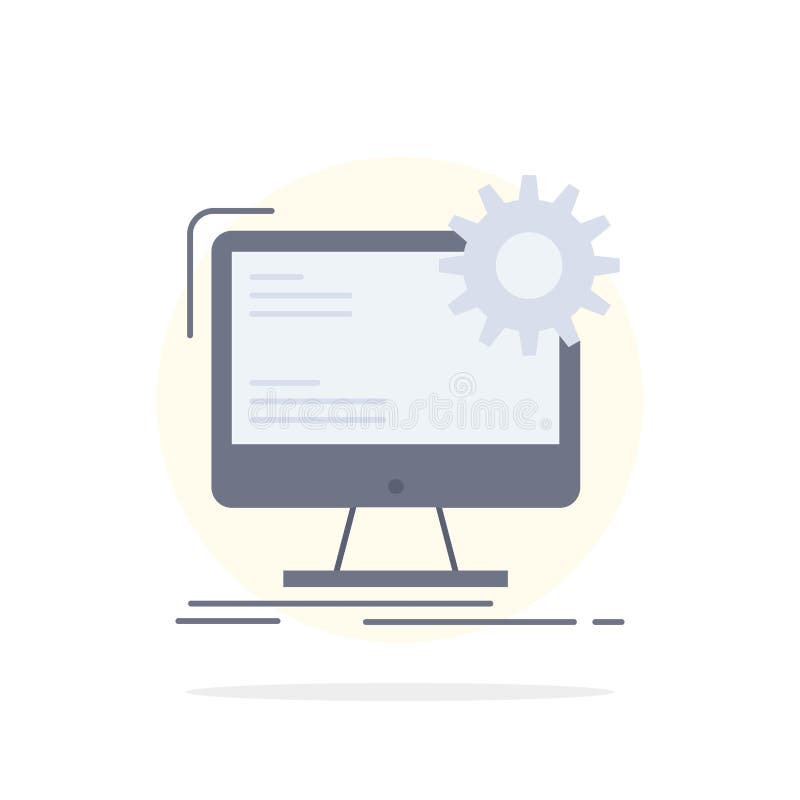 Internet, Layout, Page, Site, Static Flat Color Icon Vector Stock ...